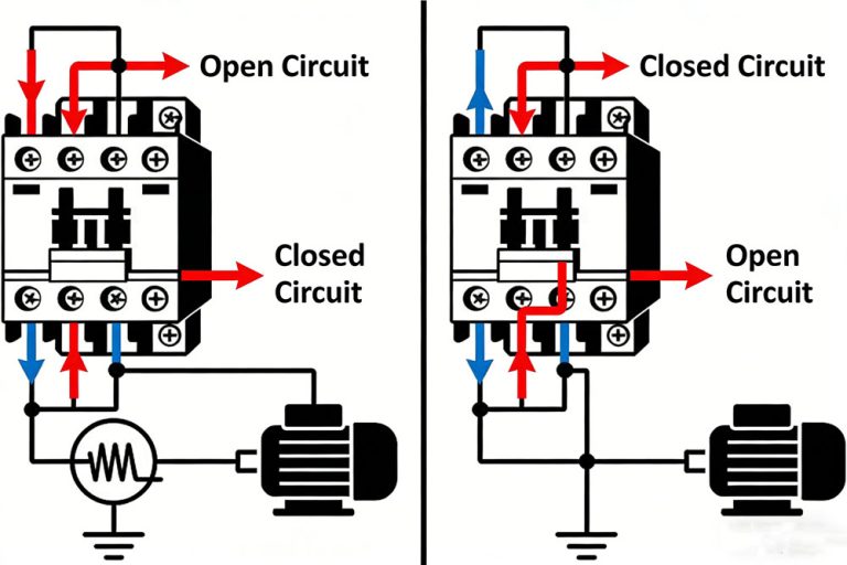 Normally Open Vs Normally Closed Contactors: Key Differences